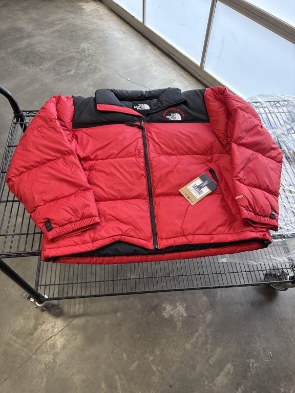 NEW NORTH FACE 96 RETRO NUPTSE JACKET RED / BLACK EXPEDITION , SIZE ...