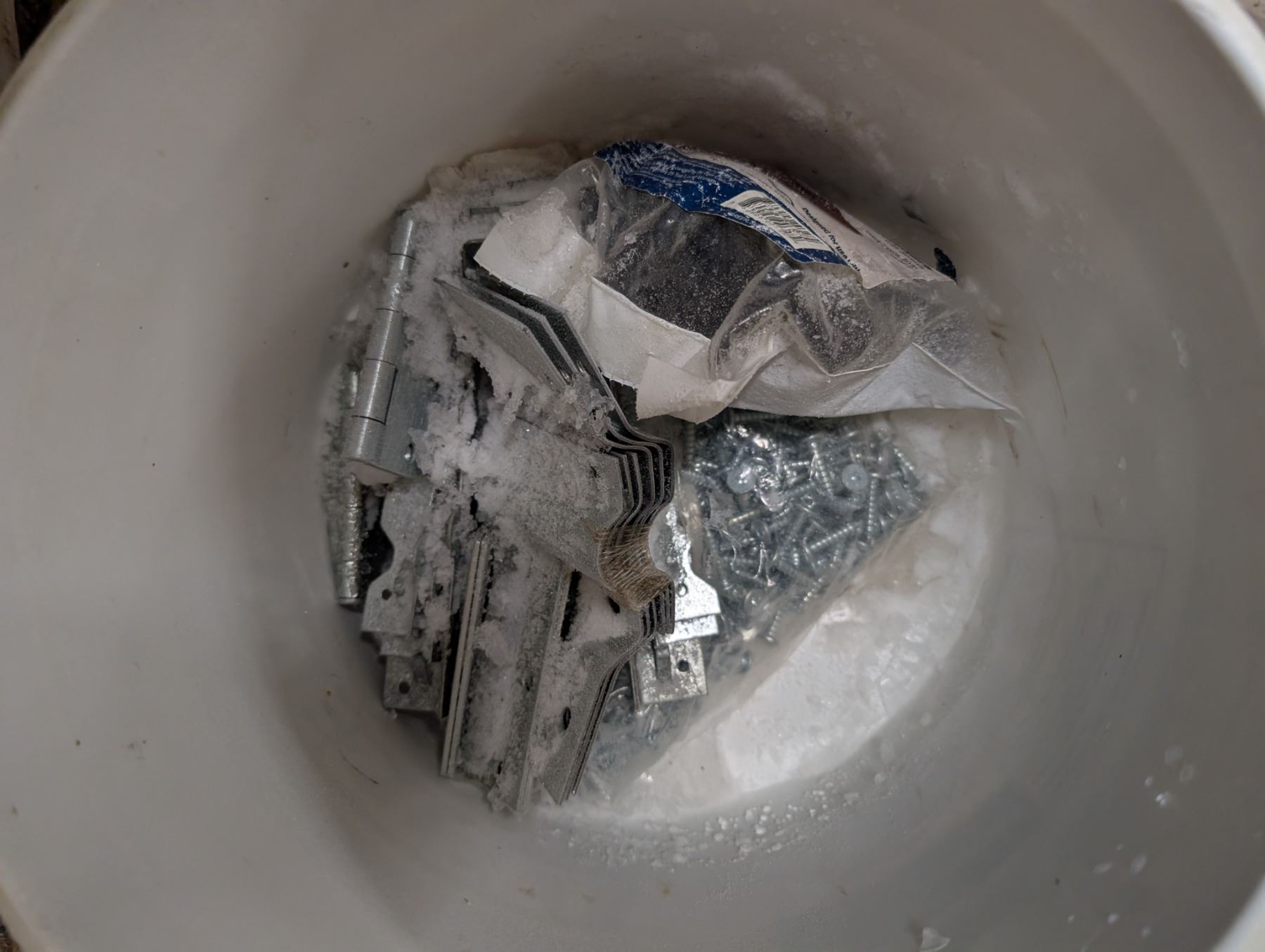 Lot of Hinges, Screws, Structural Connectors and etc. As Shown ...