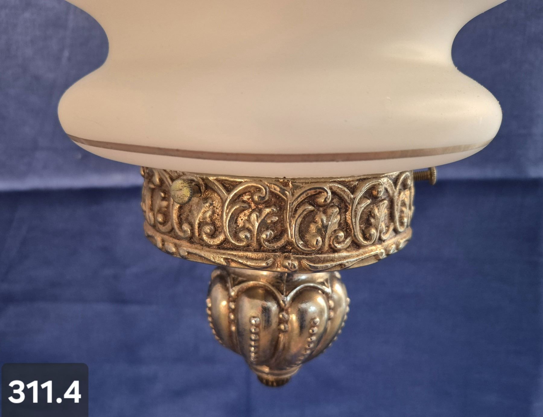 MCM Hanging retro swag lamp, with long cord and chain, plug-in and ...