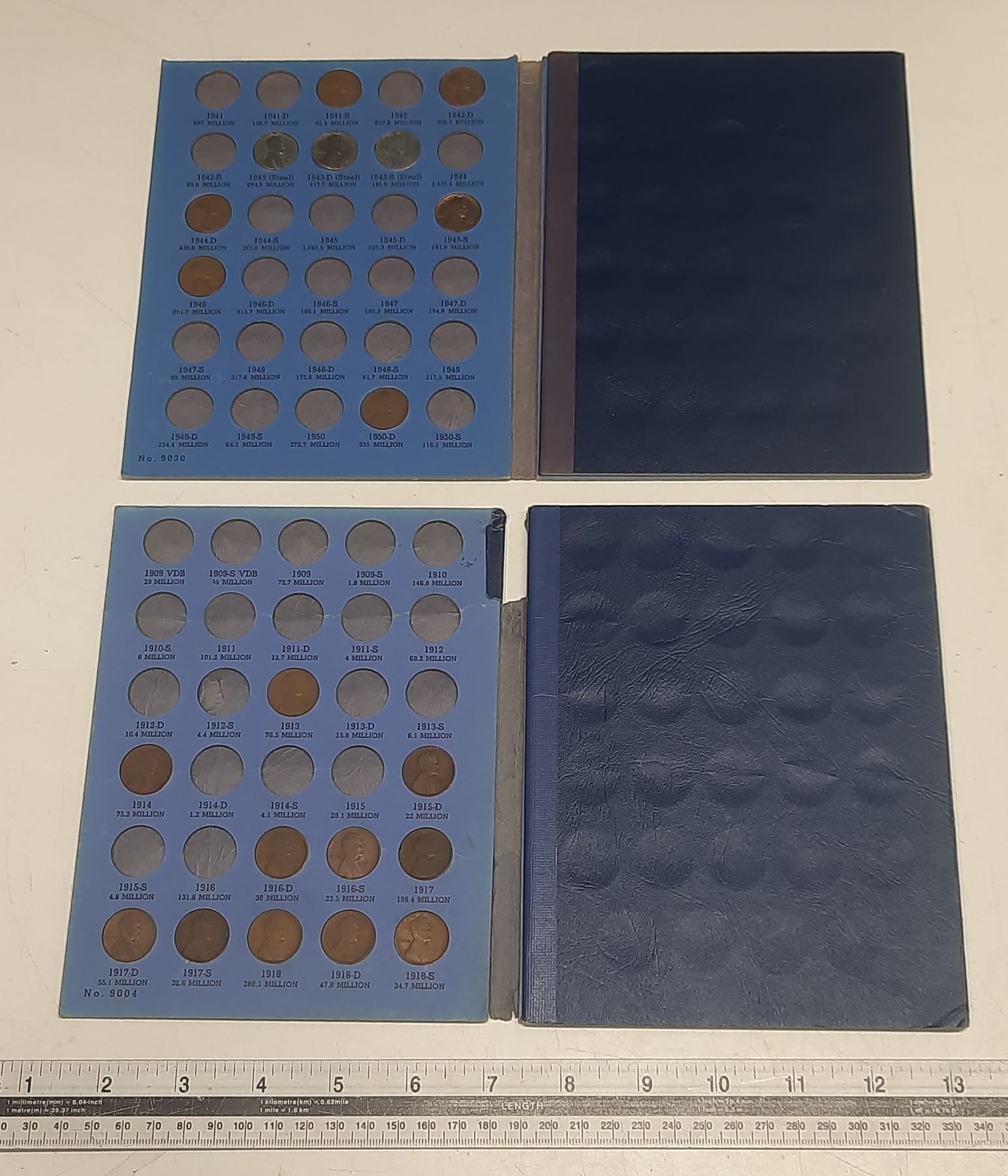 Binder of Lincoln Head Cent Collection 1909 to 1940 Number One and Two ...