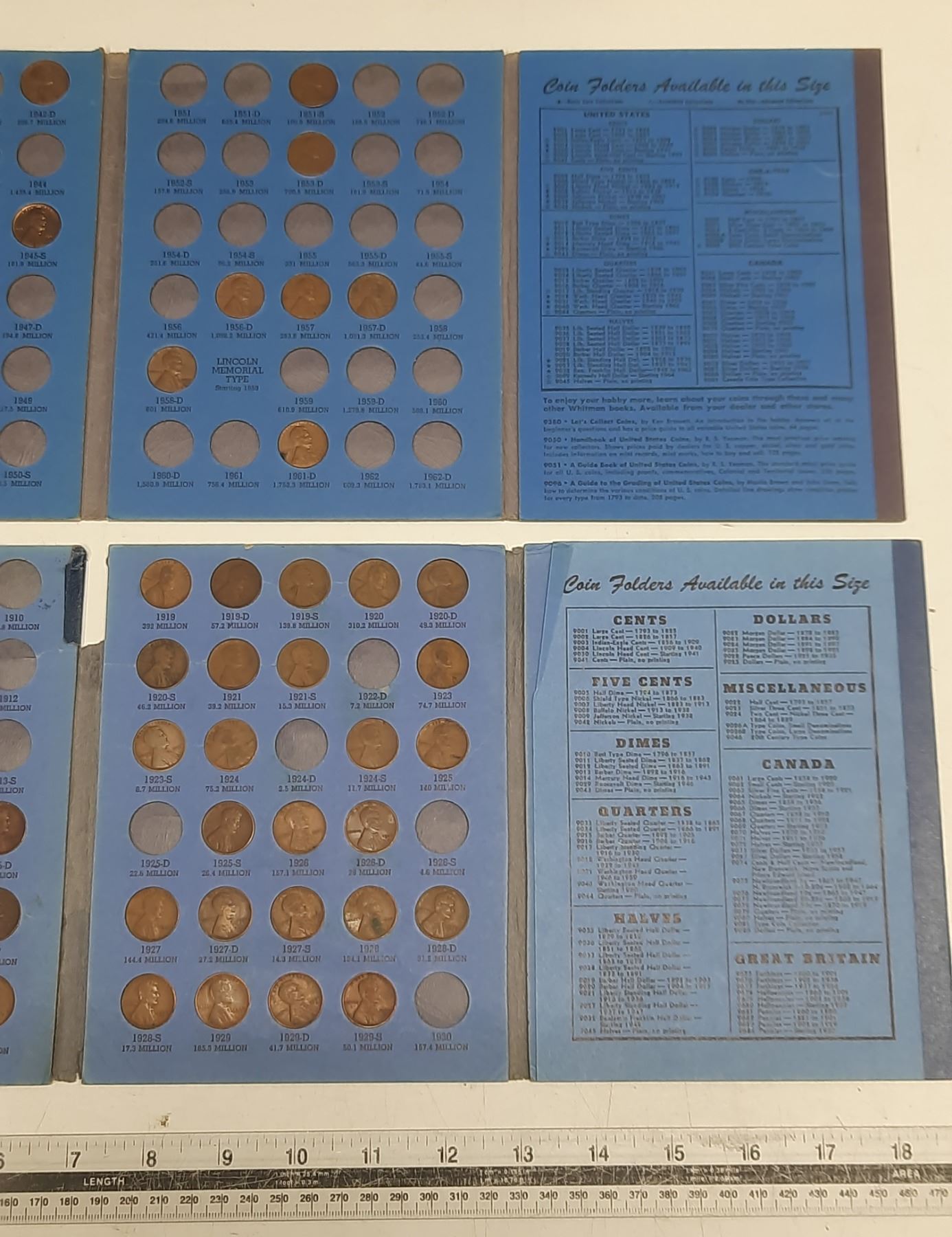 Binder of Lincoln Head Cent Collection 1909 to 1940 Number One and Two ...