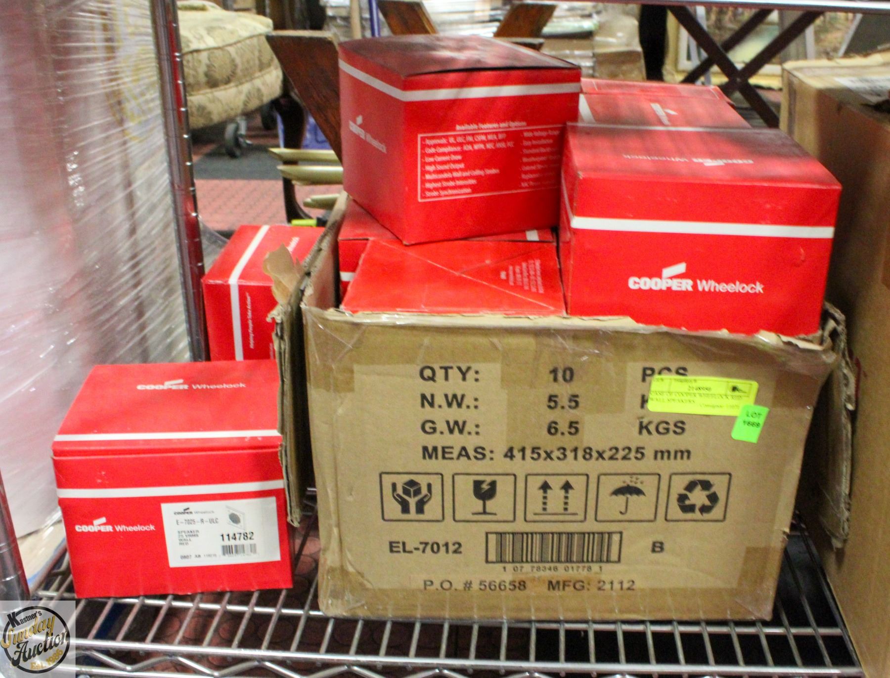 CASE OF COOPER WHEELOCK RED WALL SPEAKERS