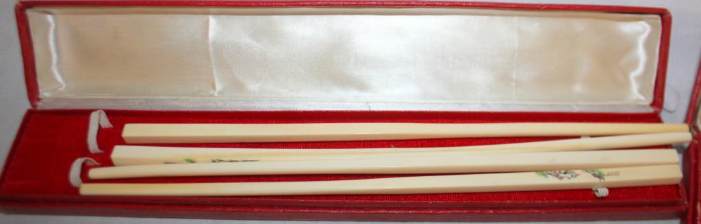 6 Pair of Ivory Chopsticks