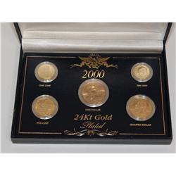 2000 Presidential Gold Plated Coin Set