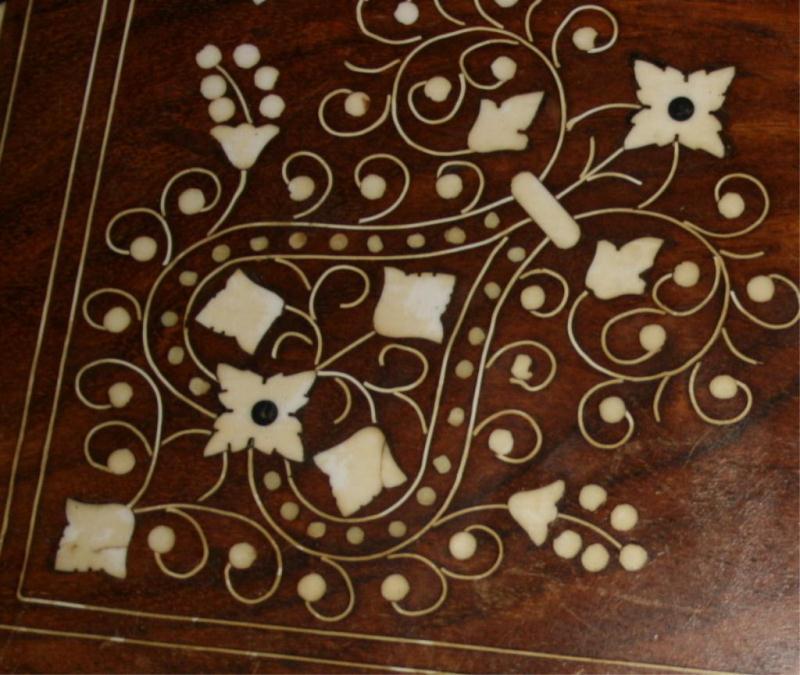 Small Coffee Table W/Inlaid Ivory