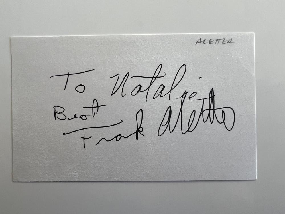 Frank Aletter original signature