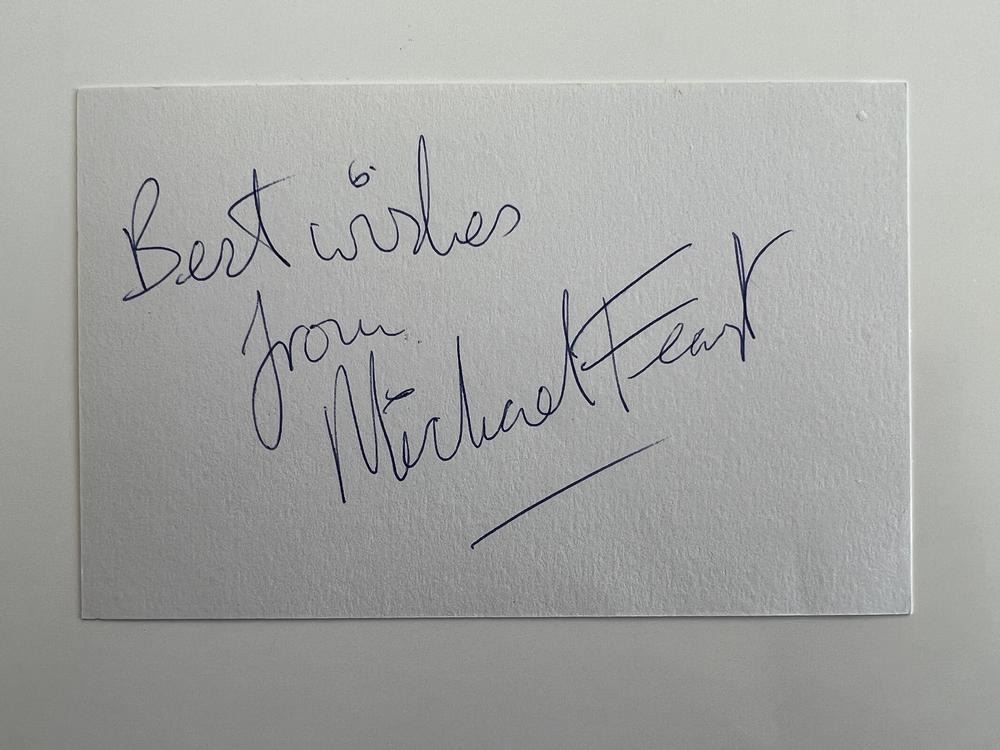 Michael Feast original signature