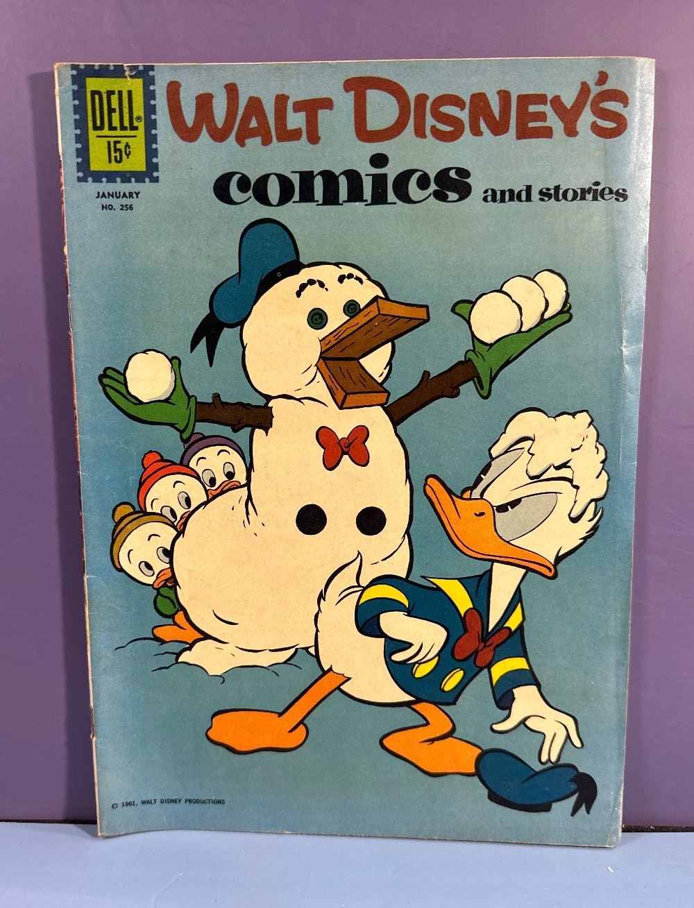 Walt Disney's Comics and Stories #256 (Dell, 1962) Donald Duck Snowman