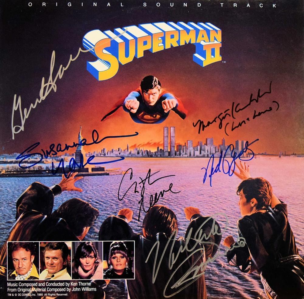 Superman II signed soundtrack album