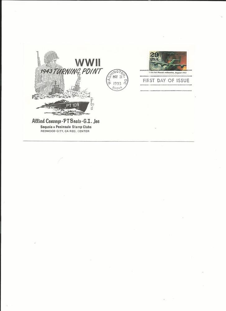 WWII 1943 Turning Point - First Day Cover - Washington D.C. - 1993