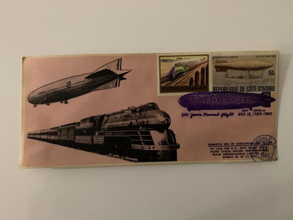 Romantic Era of Dirigibles and Trains - First Day Cover - ZMC-2 U.S ...