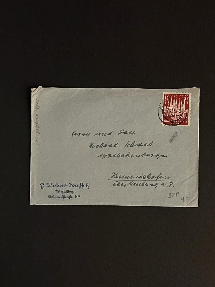 Vintage German Reich Stamped Envelope