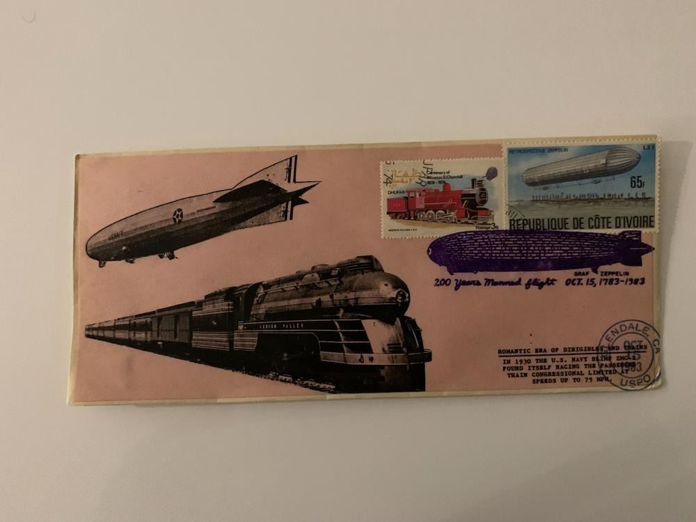 Romantic Era of Dirigibles and Trains - First Day Cover - ZMC-2 U.S ...