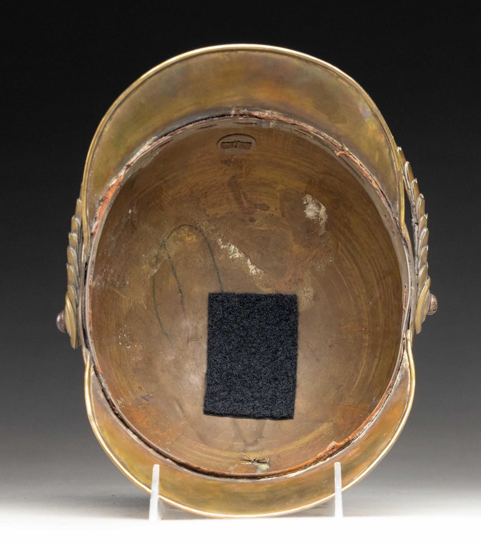 IMPERIAL GERMAN BRASS FIREMAN'S HELMET.