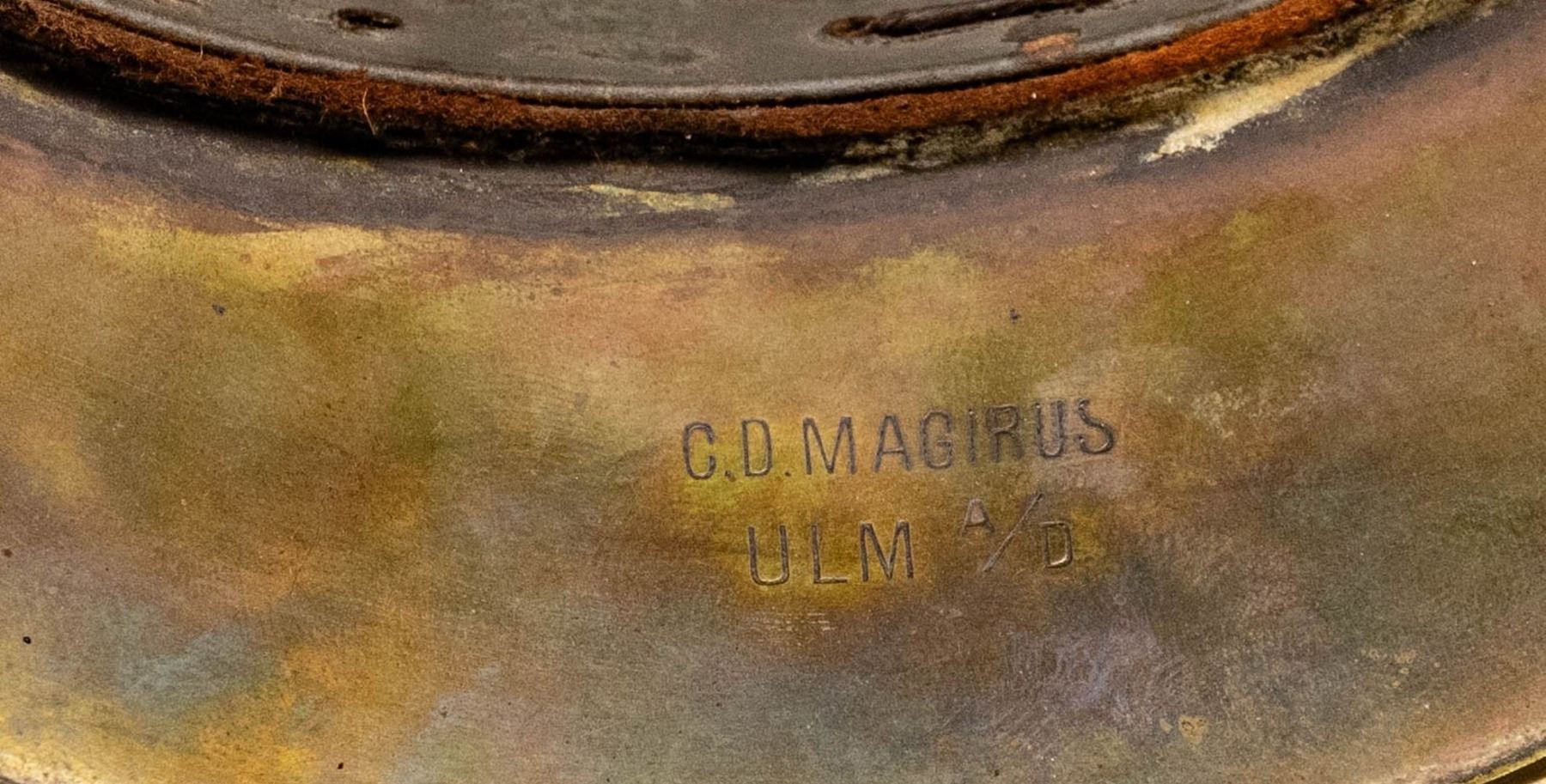 IMPERIAL GERMAN BRASS FIREMAN'S HELMET.