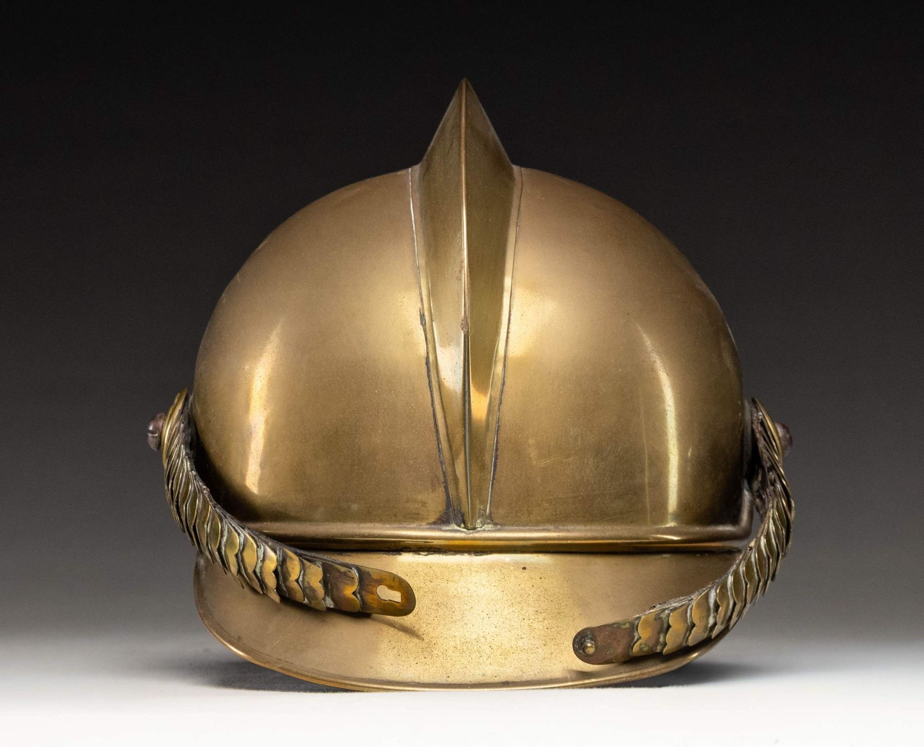 IMPERIAL GERMAN BRASS FIREMAN'S HELMET.