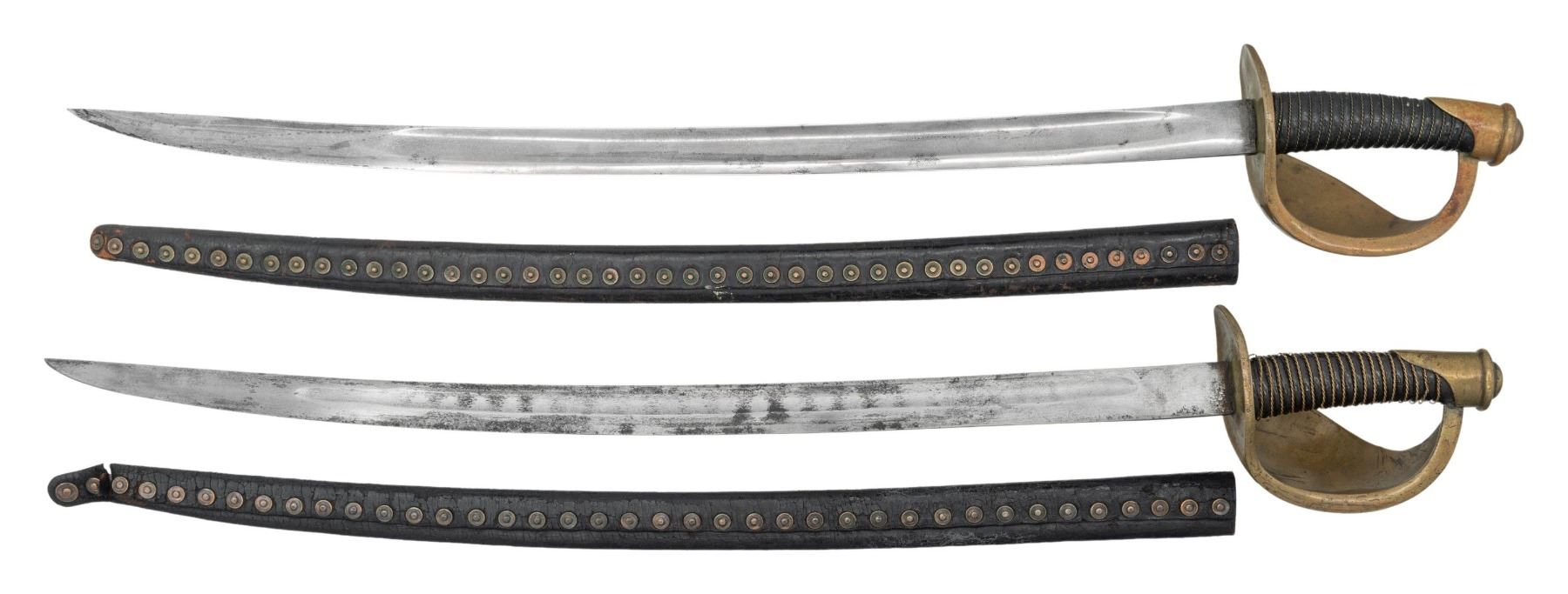 TWO US. M1860 NAVAL CUTLASSES & SCABBARDS - Poulin Auctions