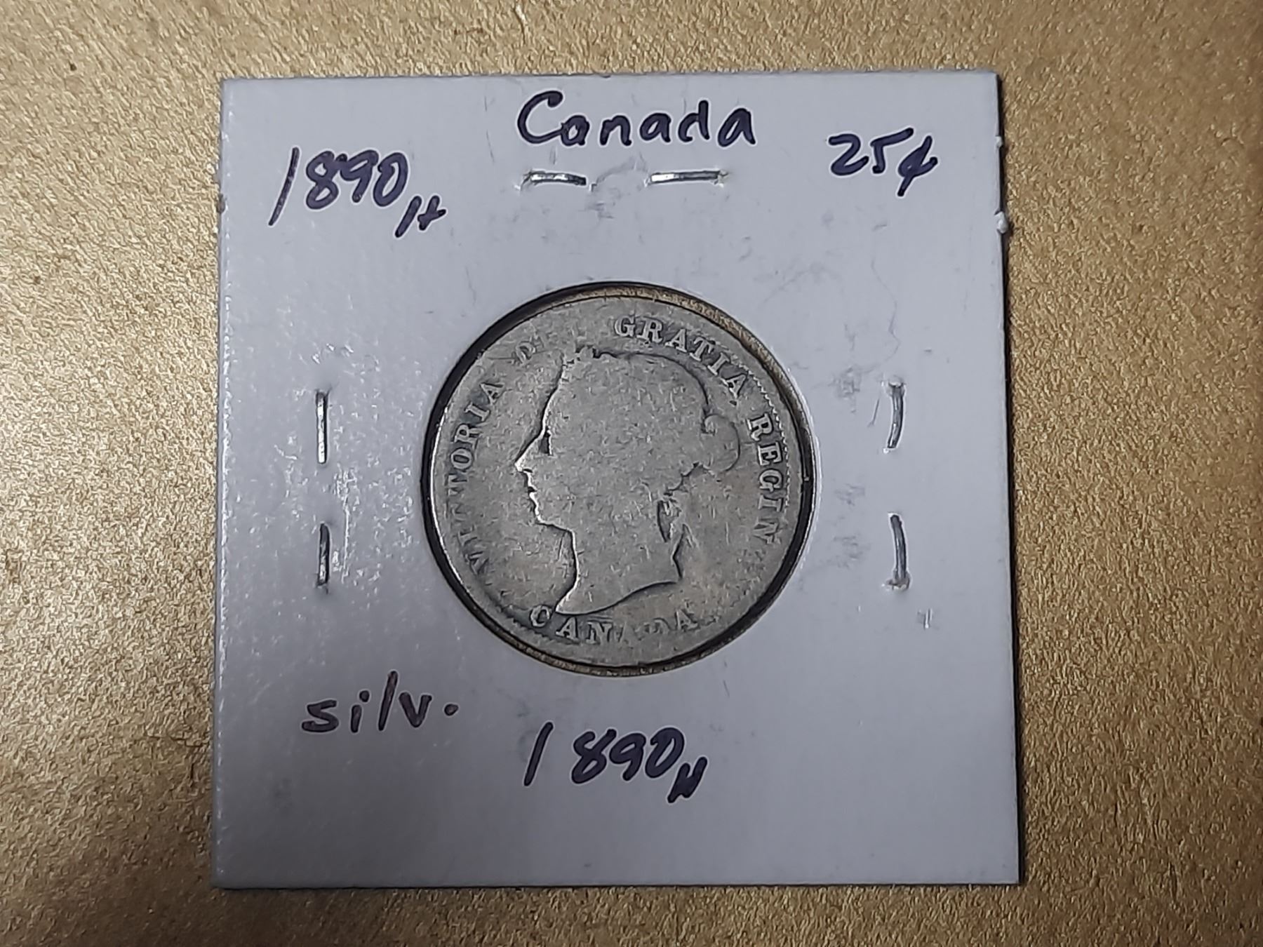 1890 H Canada Silver 25 Cents. - Schmalz Auctions