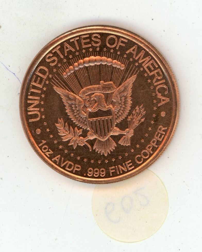 Donald J. Trump 1 oz A.V.D.P. .999 Fine Copper Coin. - Schmalz Auctions