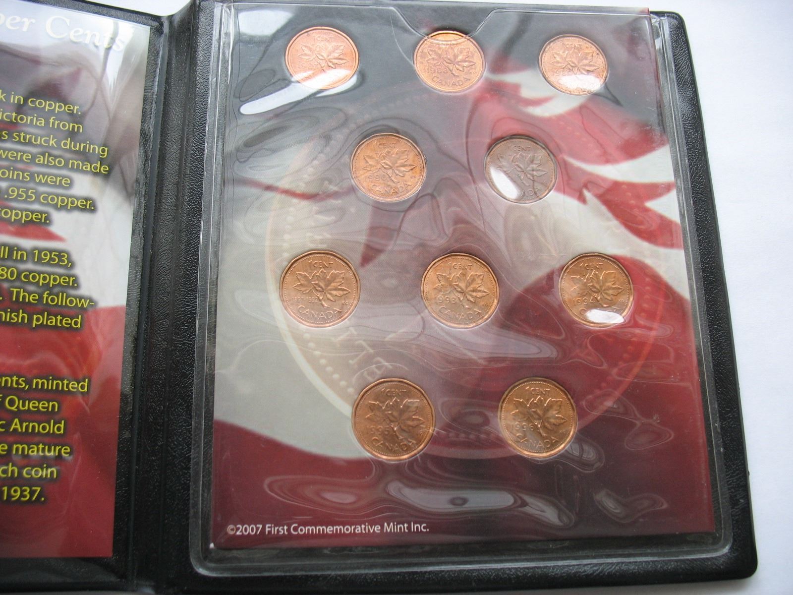 FIRST COMMEMORATIVE MINT SET - CANADA'S LAST 10 COPPER CENTS - 1987 ...