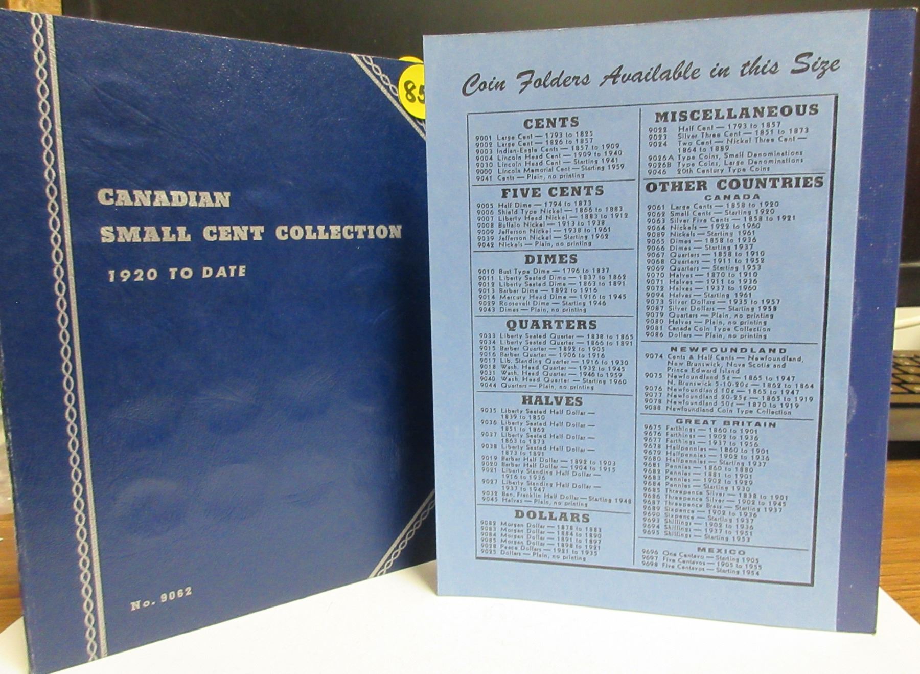 1920-Date Canadian Blue Witman Small Cent 1920-1972 Complete - Schmalz ...