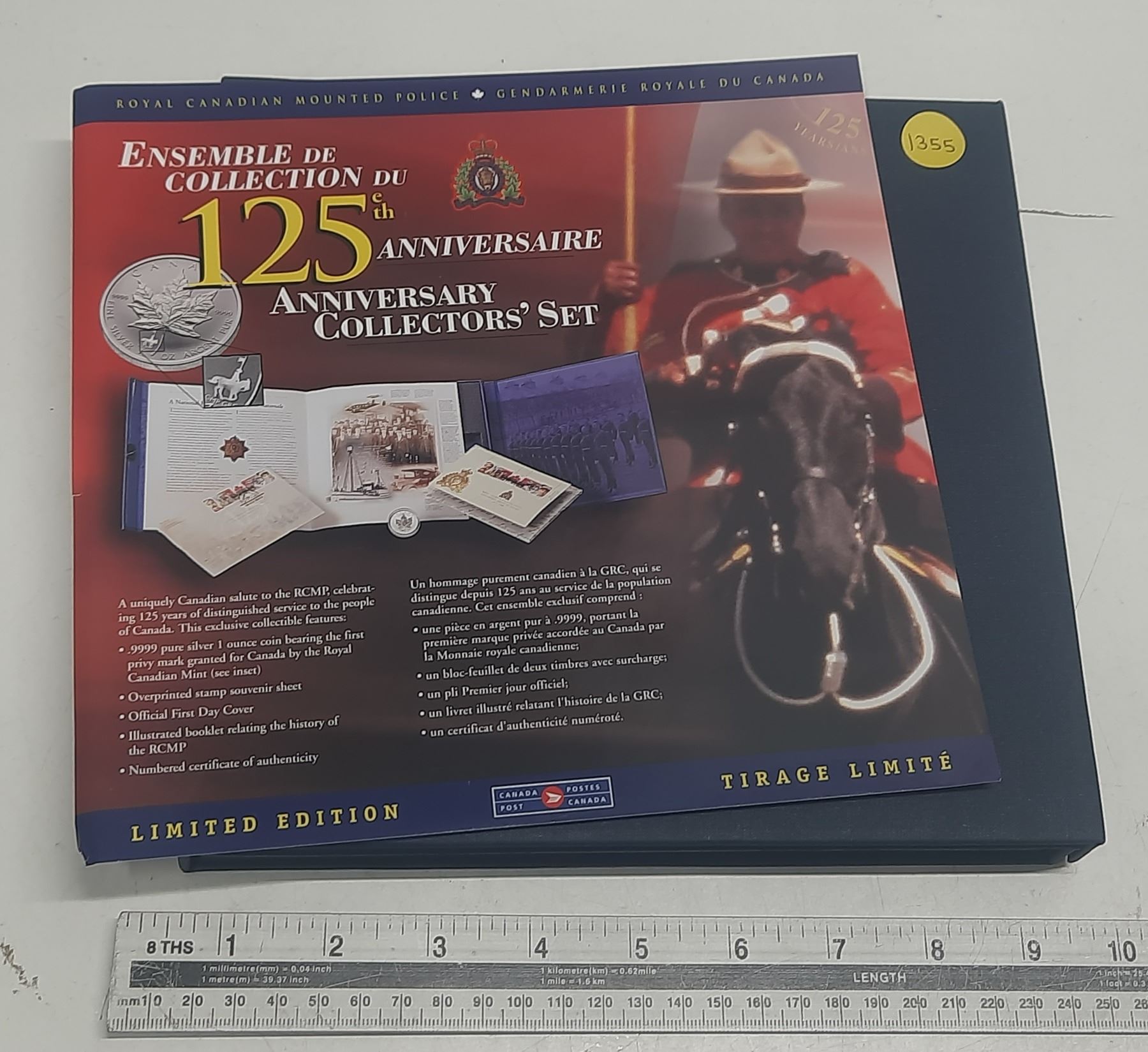 1998 RCMP 125th Year Collector's Set With 1 Ounce .9999 Pure Silver ...