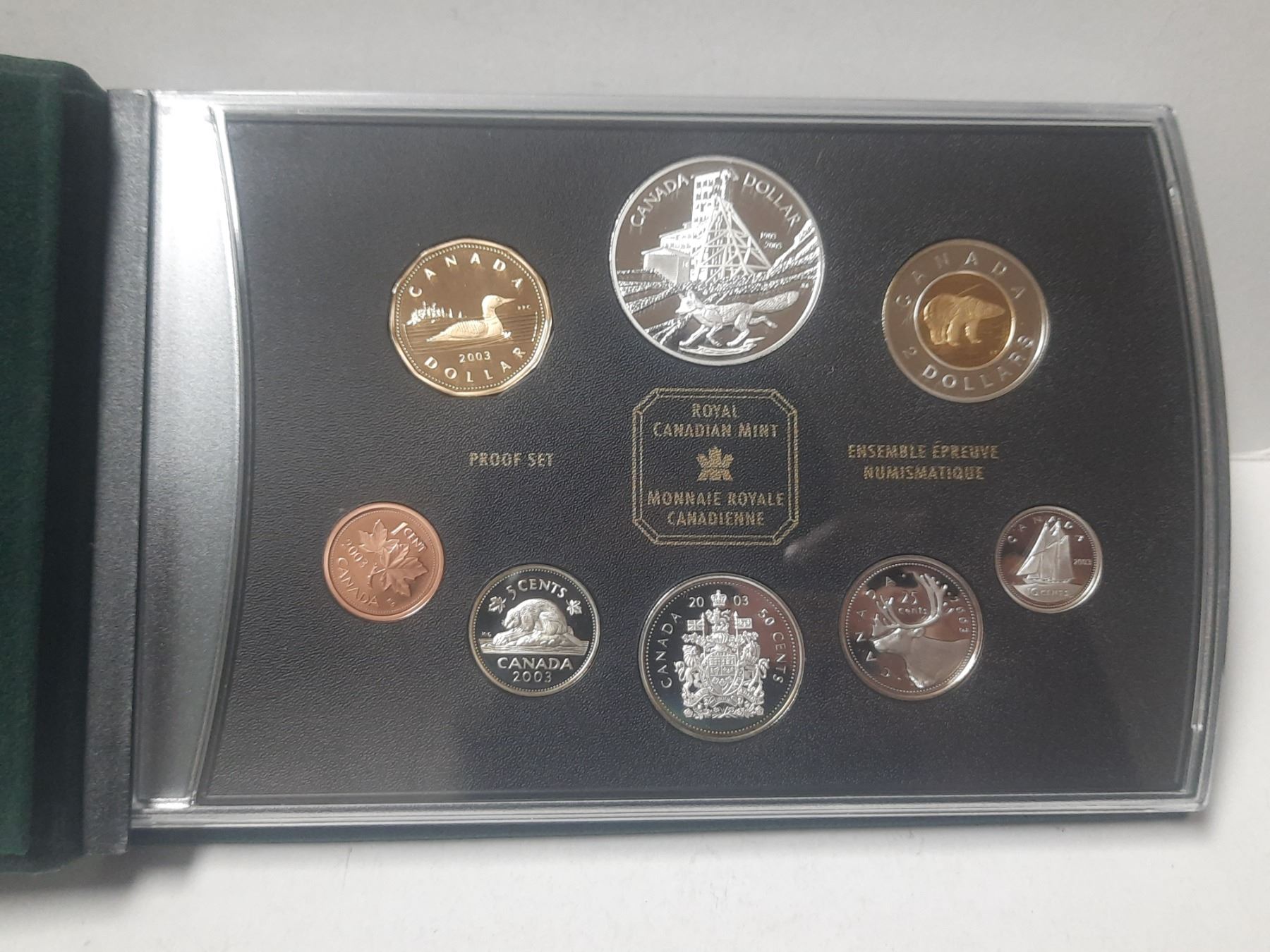 2003 Canadian Sterling Silver Double Dollar Proof Set - Golden Jubilee ...