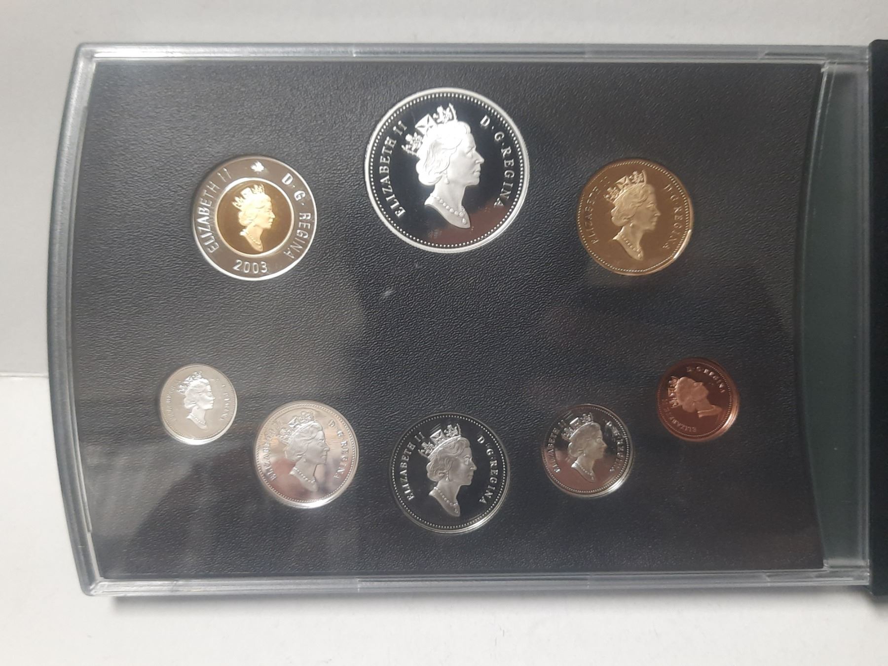 2003 Canadian Sterling Silver Double Dollar Proof Set - Golden Jubilee ...