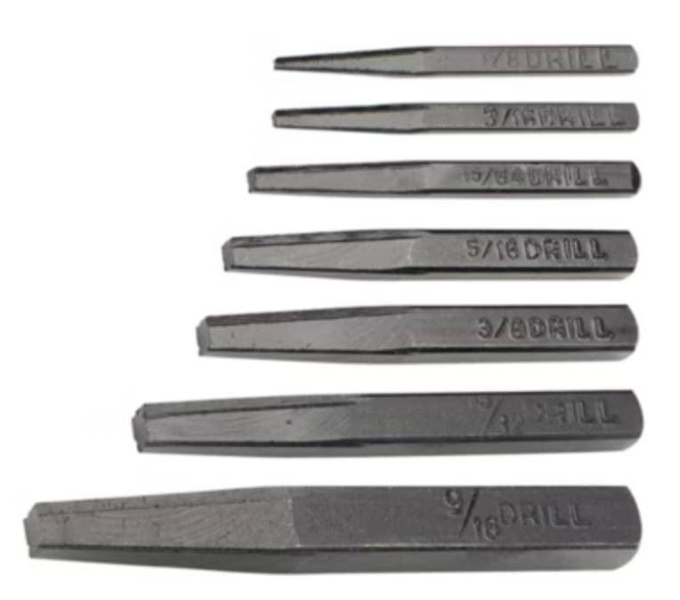 Ultra Pro Screw Extractor Set Model 55007 with Multiple Sizes