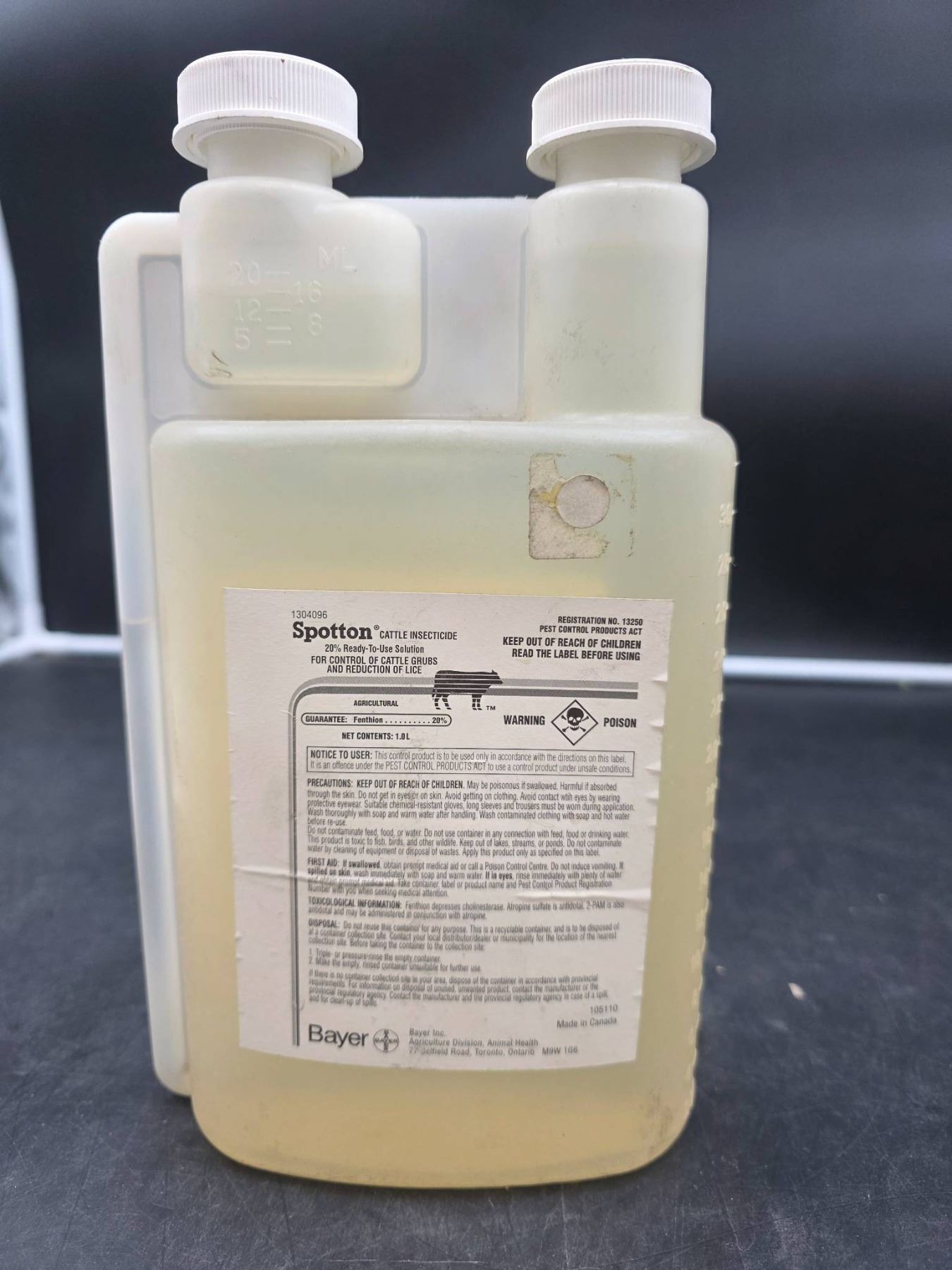 Spoton 20 Percent Cattle Insecticide – 1 Liter