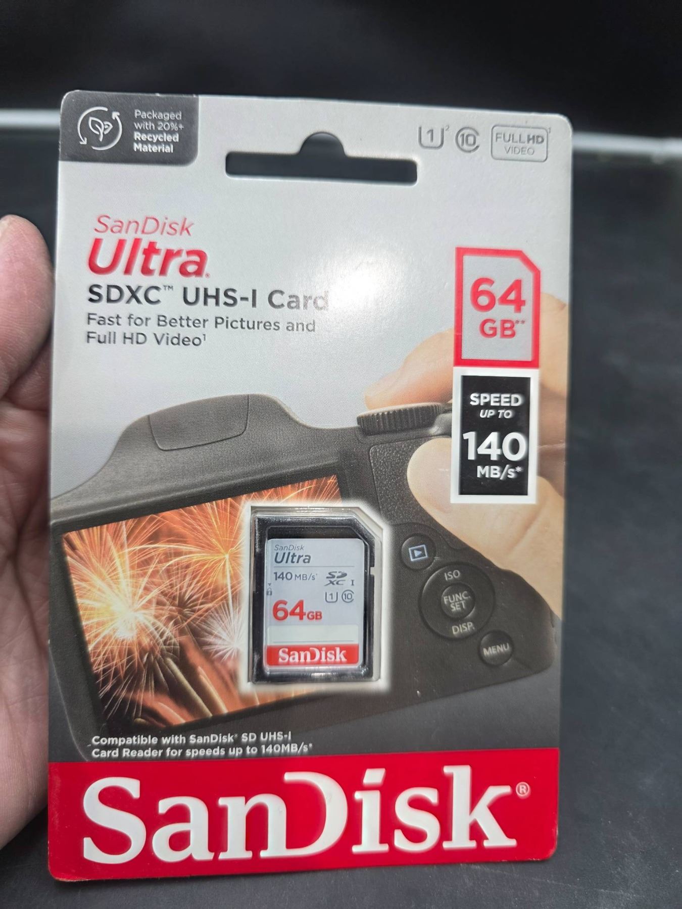 SanDisk Ultra SDXC UHS-I Card 64 GB with Up to 140 MB/s Speed