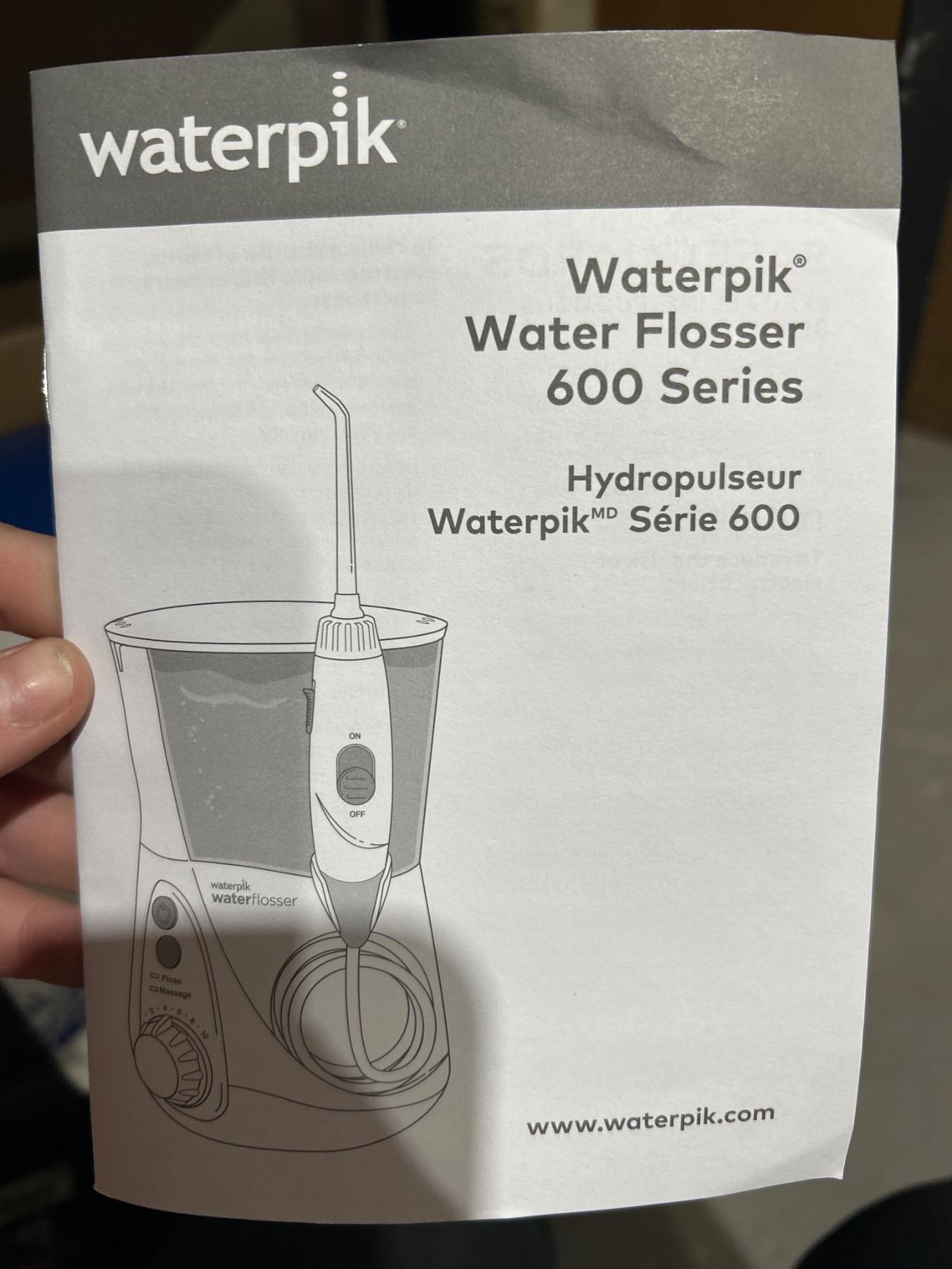 Waterpik Aquarius Water Flosser, 600 Series, Model WP-660