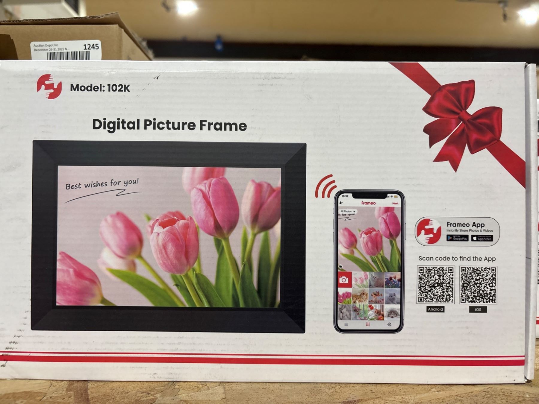 Model 102K Frameo 10.1 inch Digital photo frame WiFi Digital Picture ...