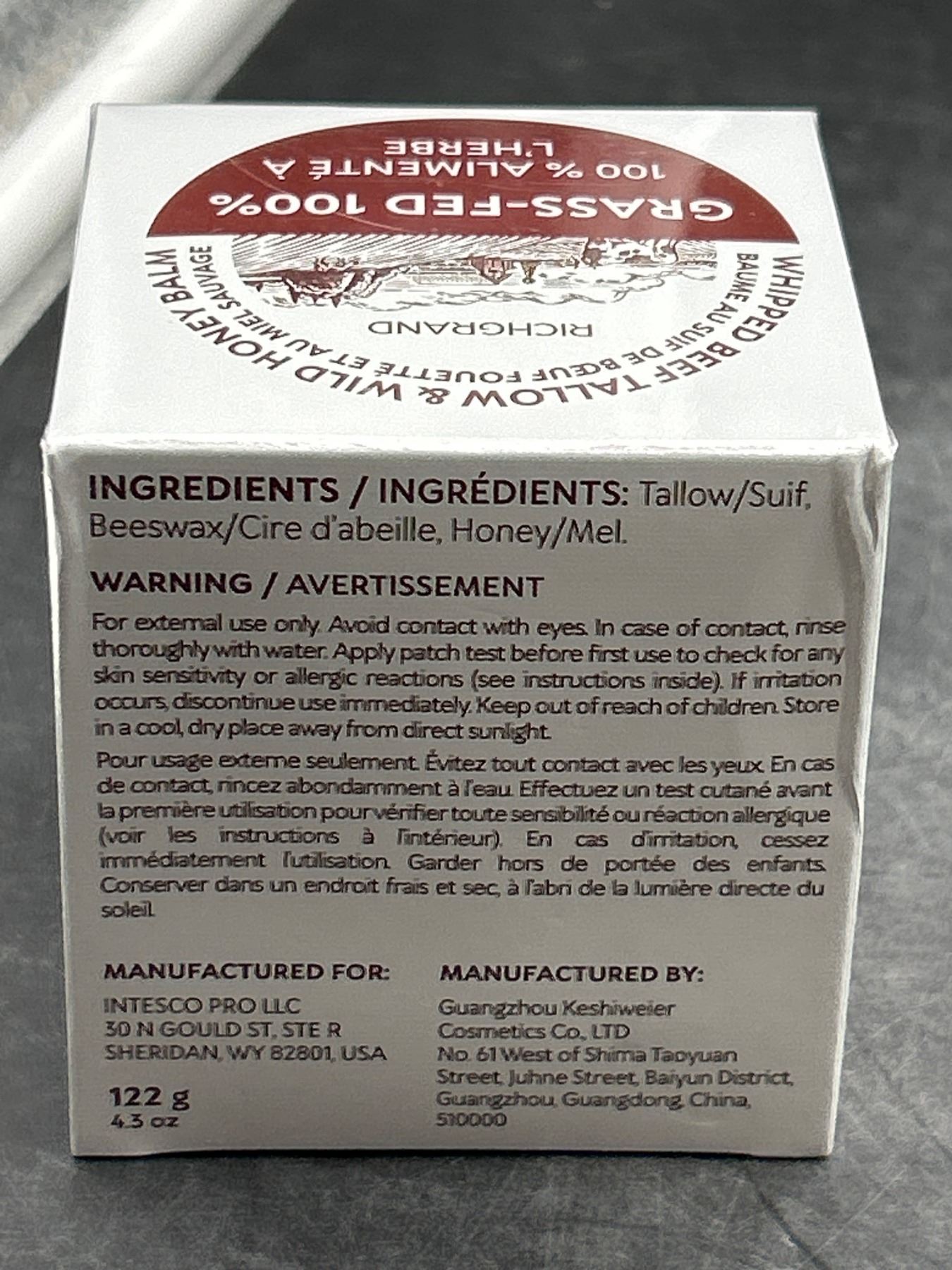 RICHGRAND Beef Tallow for Skin – Whipped Tallow and Honey Balm ...