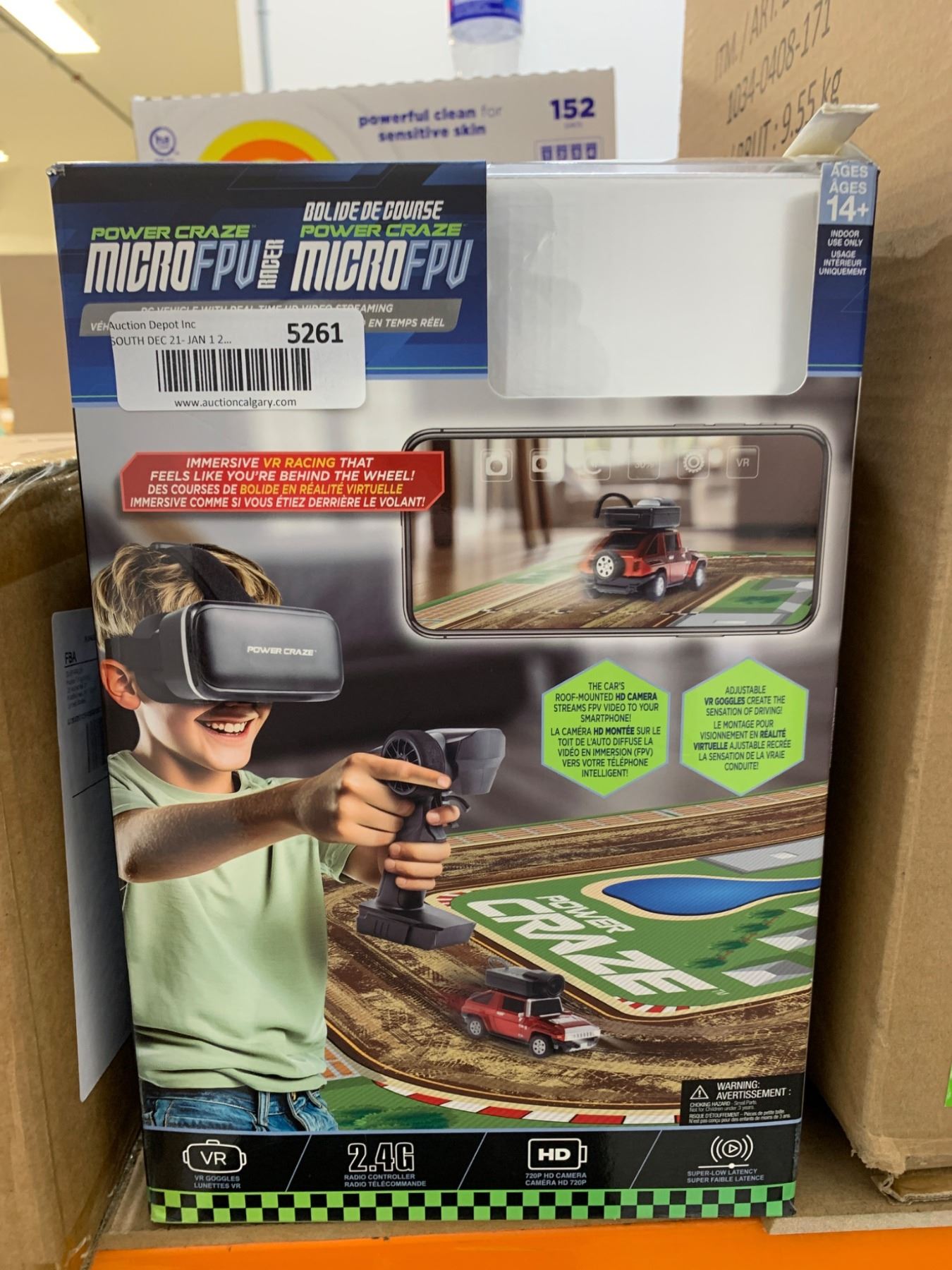 Power Craze Micro FPV RC Car with VR Headset and Camera