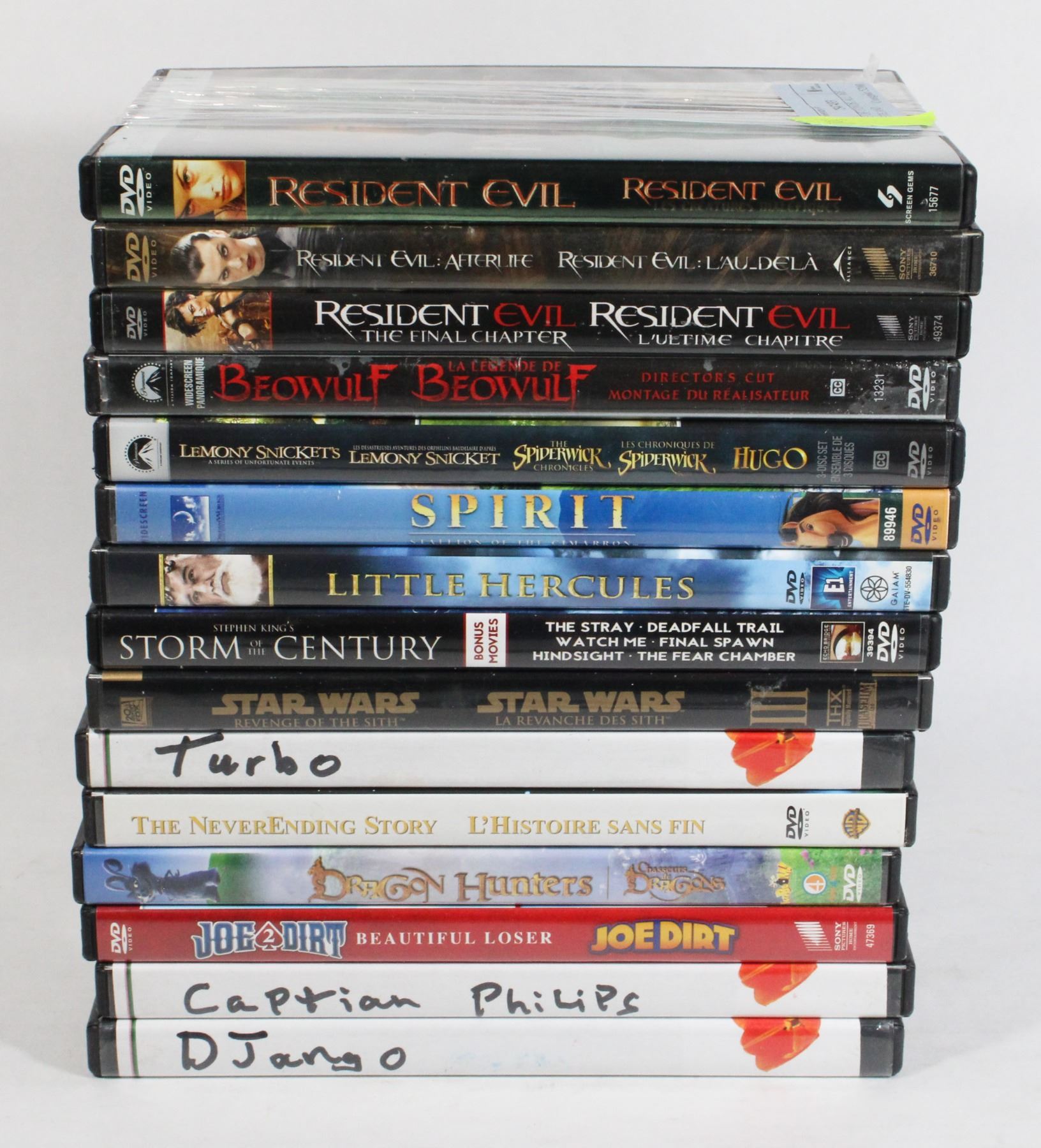 BUNDLE OF 15 DVDS. ALL ARE COMPLETE AND