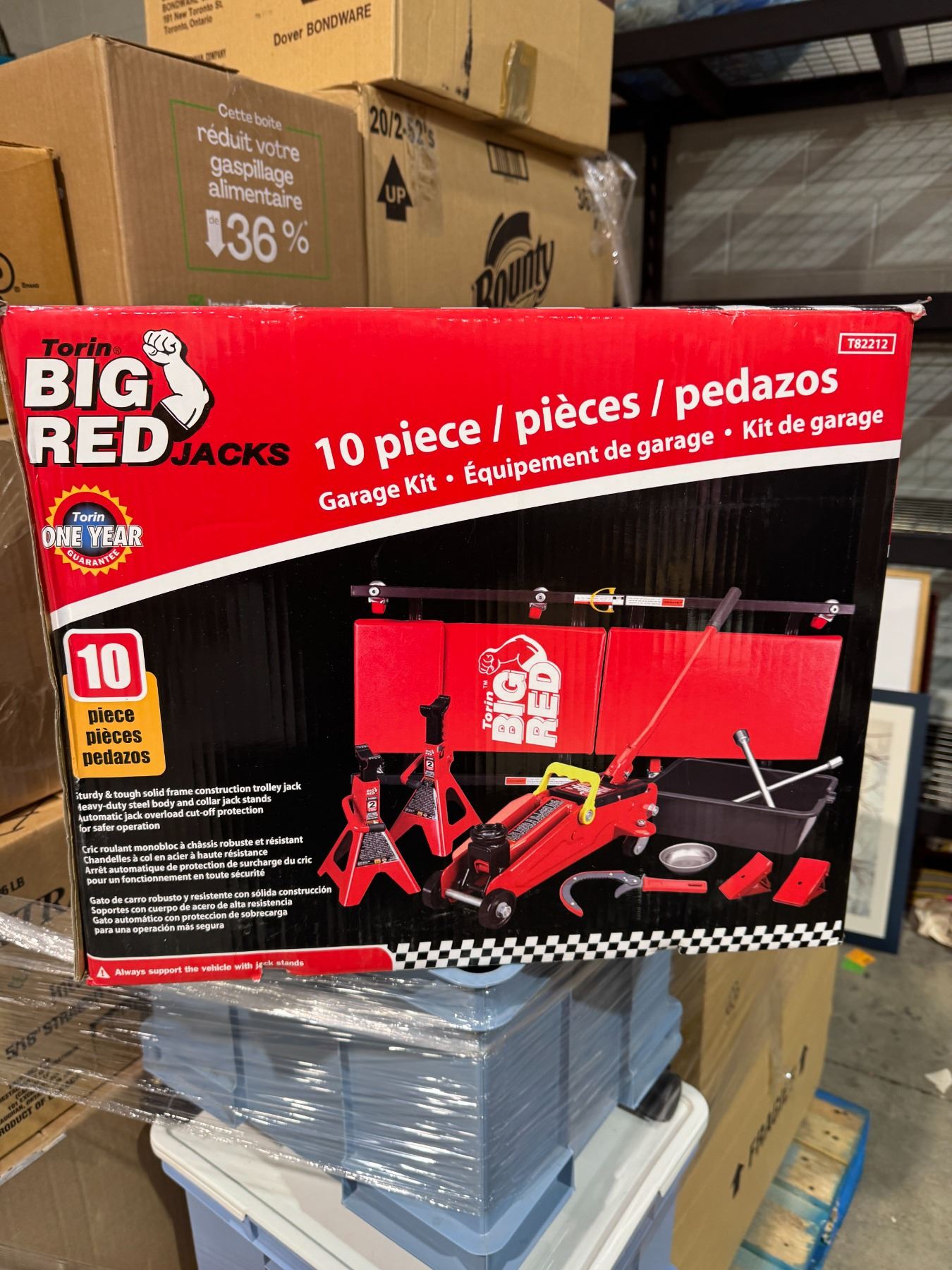 TORIN big red Jacks 10 piece garage kit