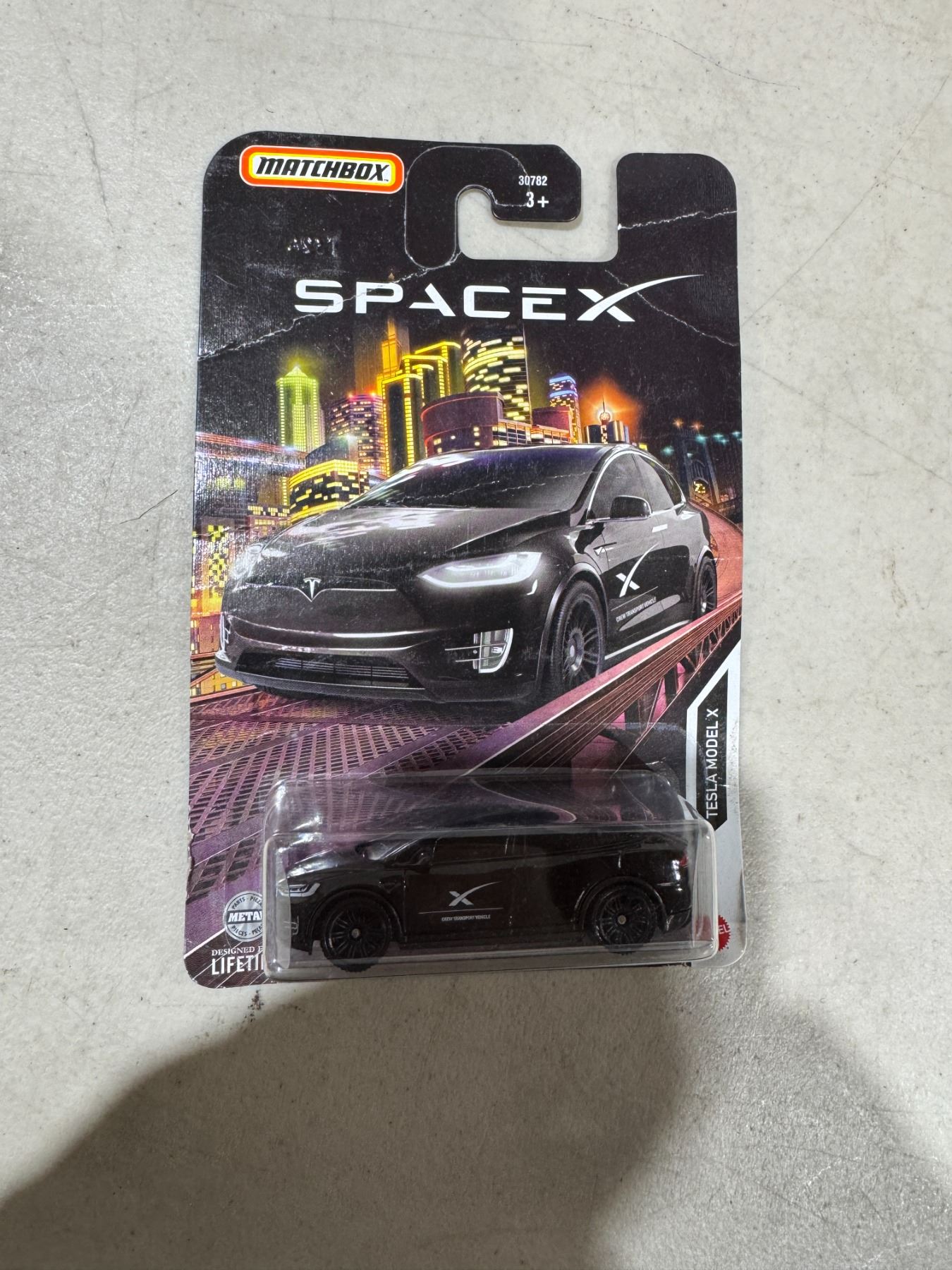 Matchbox SpaceX car Tesla model X