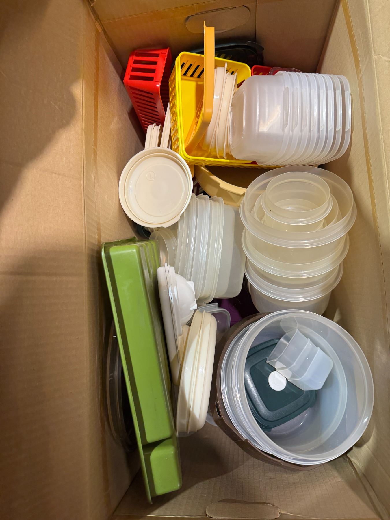 Reusable containers and baskets
