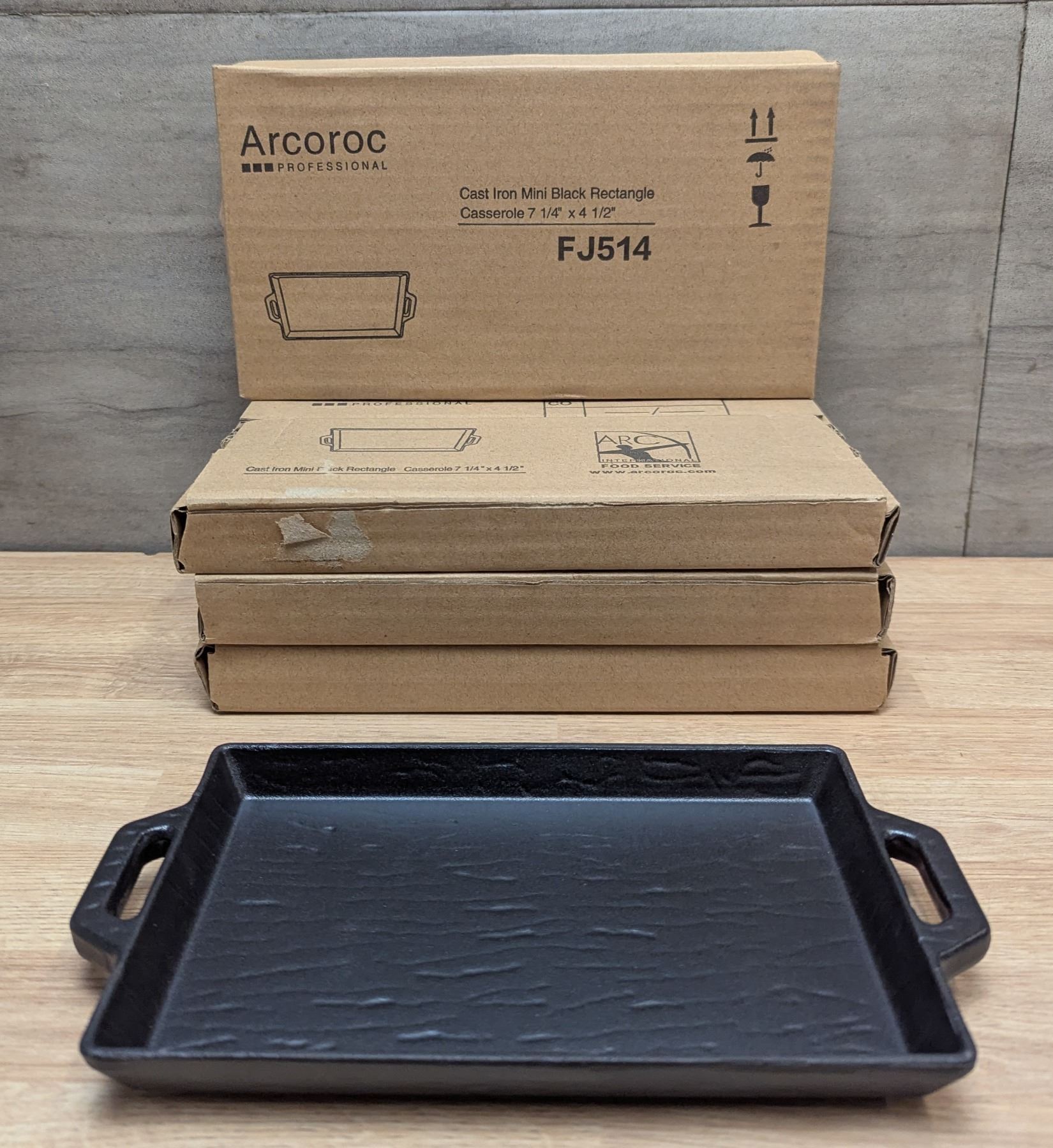 Arcoroc Mini Rectangle Casserole Dishes - Lot of 4 | L6CR3