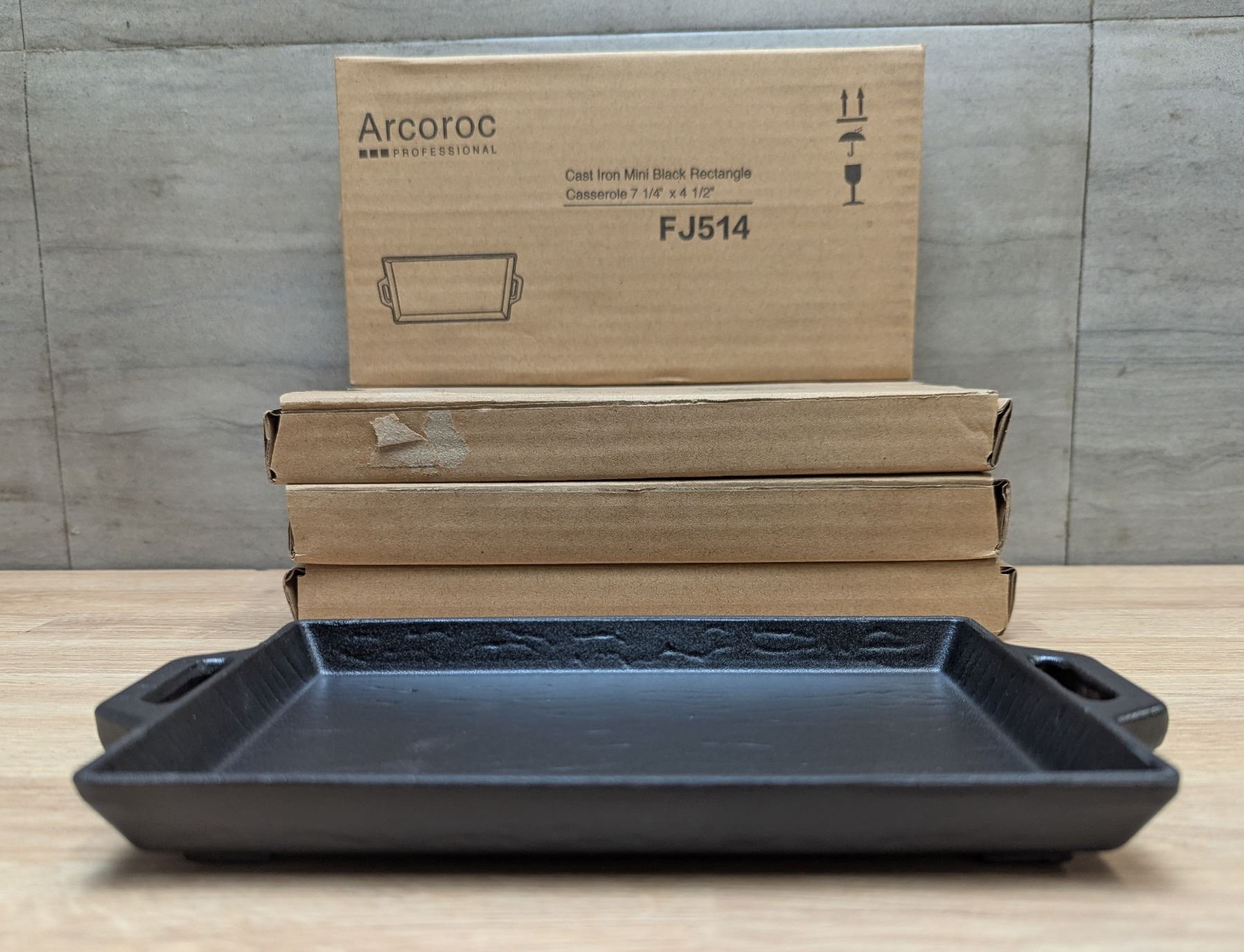 Arcoroc Mini Rectangle Casserole Dishes - Lot of 4 | L6CR3