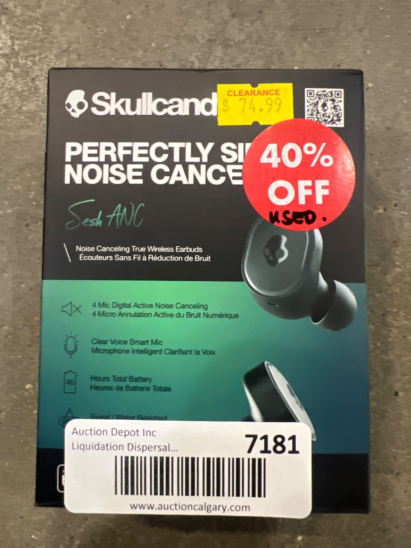 Skullcandy Sesh ANC Noise Cancelling True Wireless Earbuds