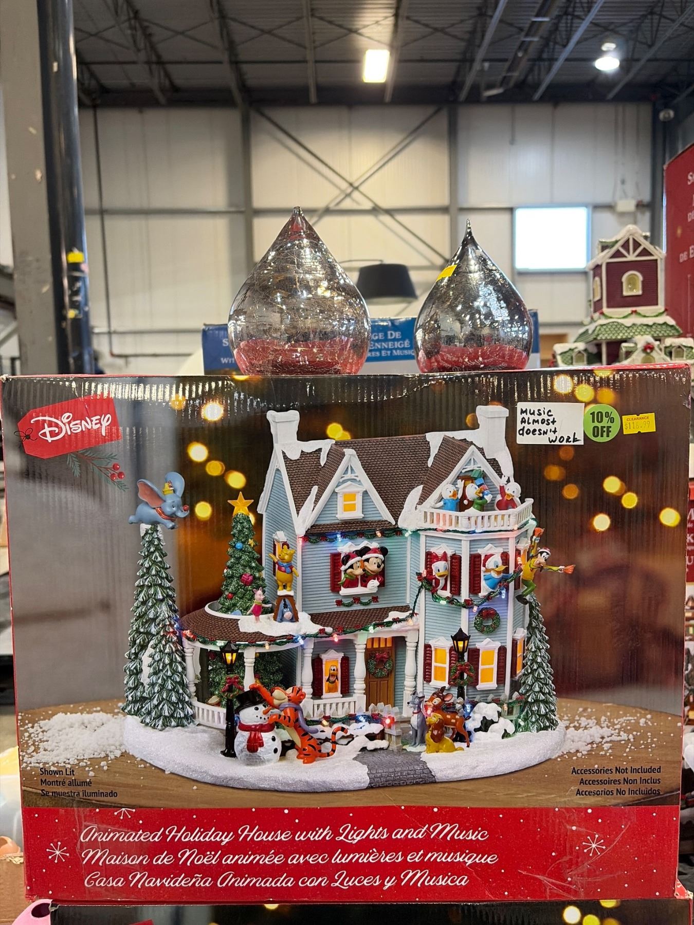 Illuminated Holiday House with Lights and Music Walt Disney Design - A ...