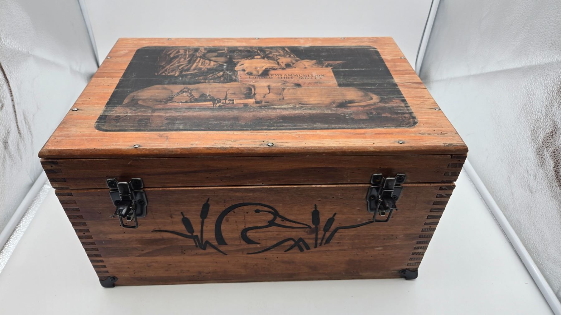 wooden ducks unlimited ammo box (CK36)