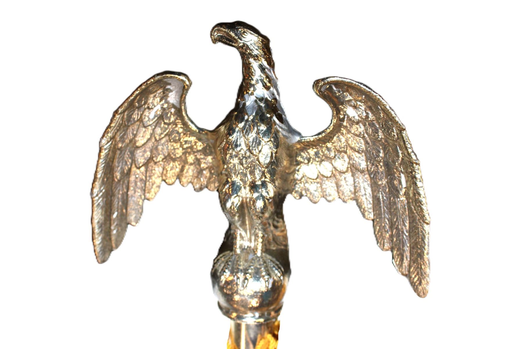 50 Star 68" X 62" US Flag- Vietnam Era Formal Flag- 109" Eagle Topped ...