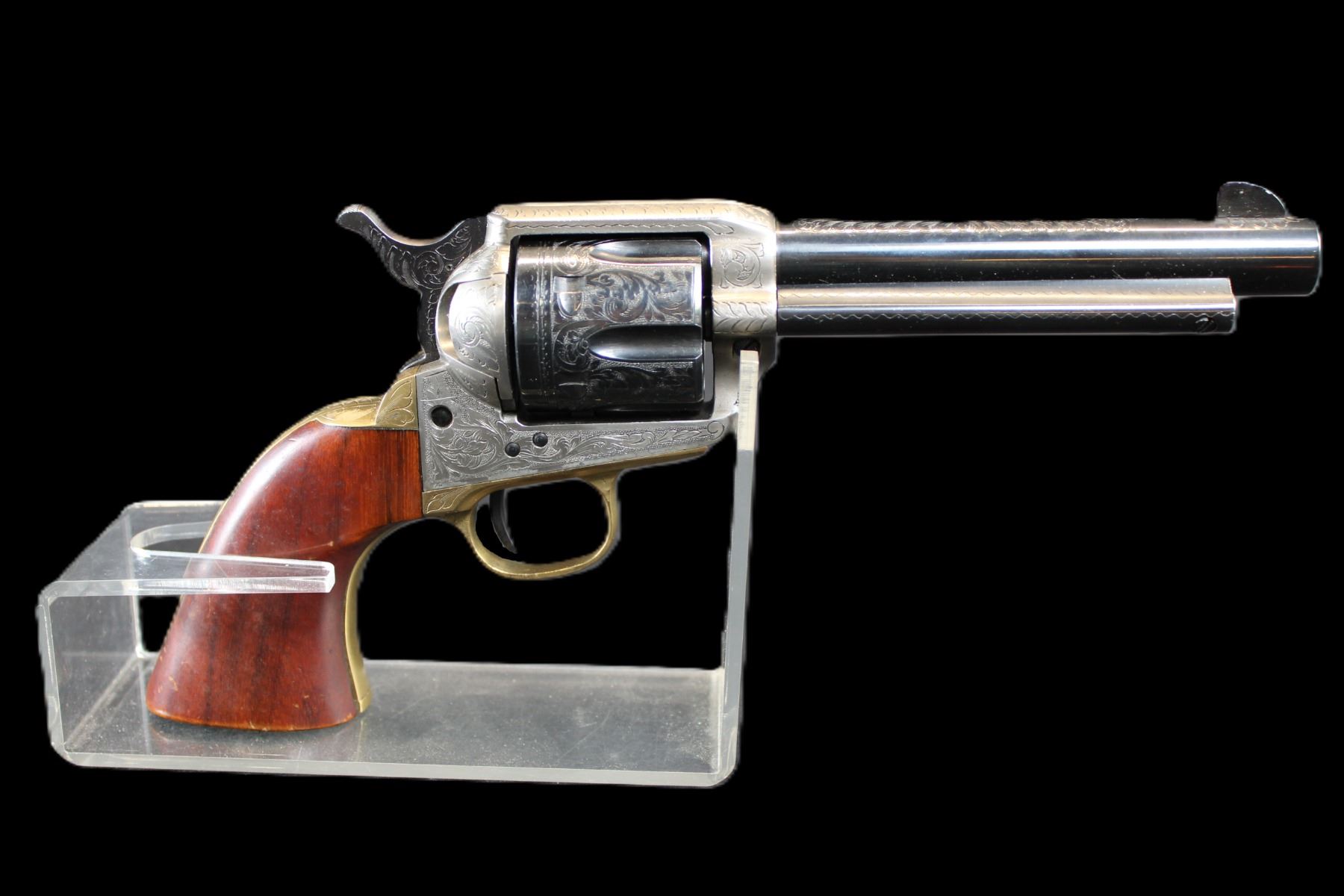 Jager Dakota Revolver- .45 LC- 5.5" Barrel- Michael Gouse Engraving ...