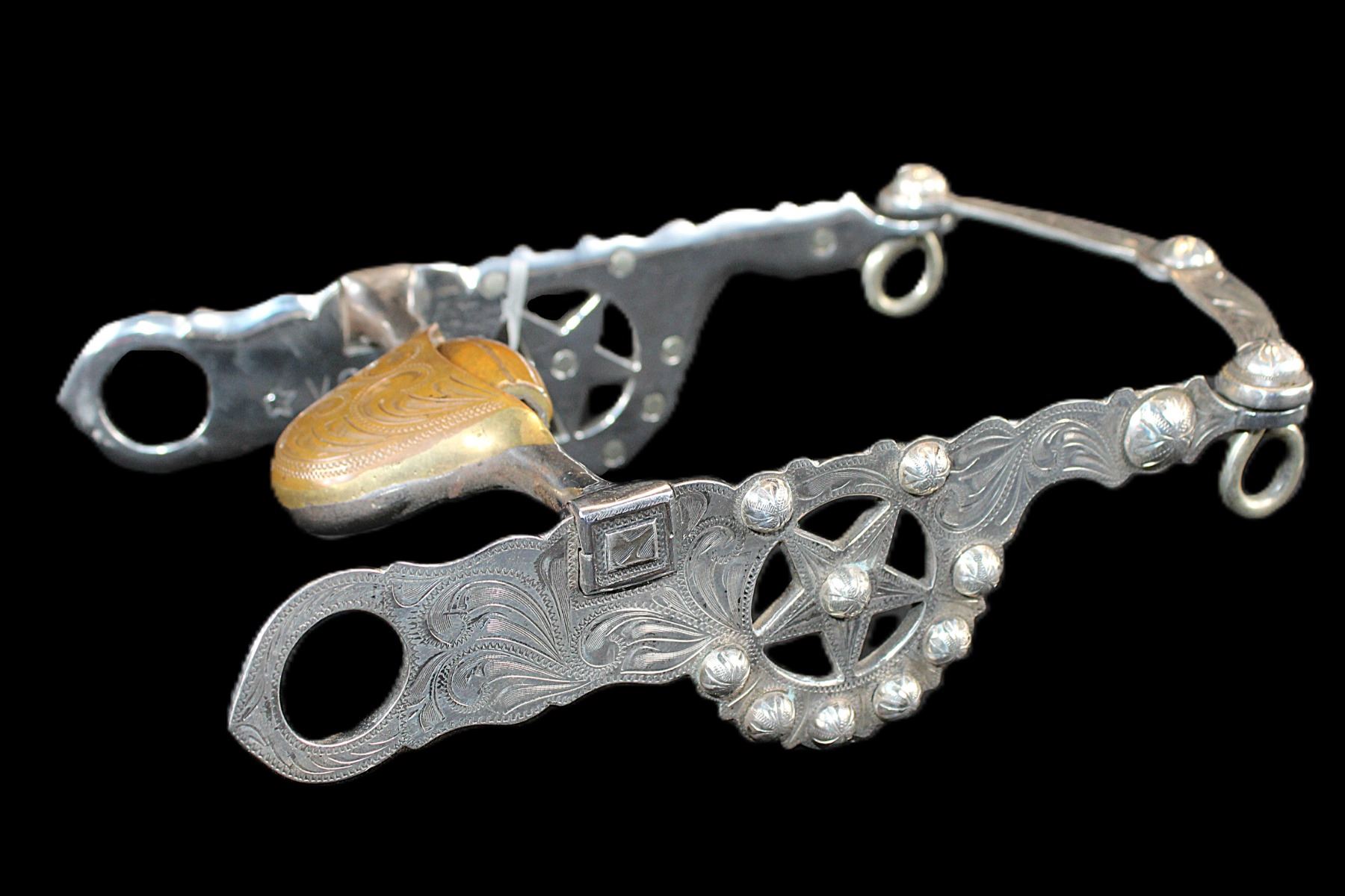 Marked Star Vogt Silver Overlaid Stainless Bit- Santa Barbara Cheek ...