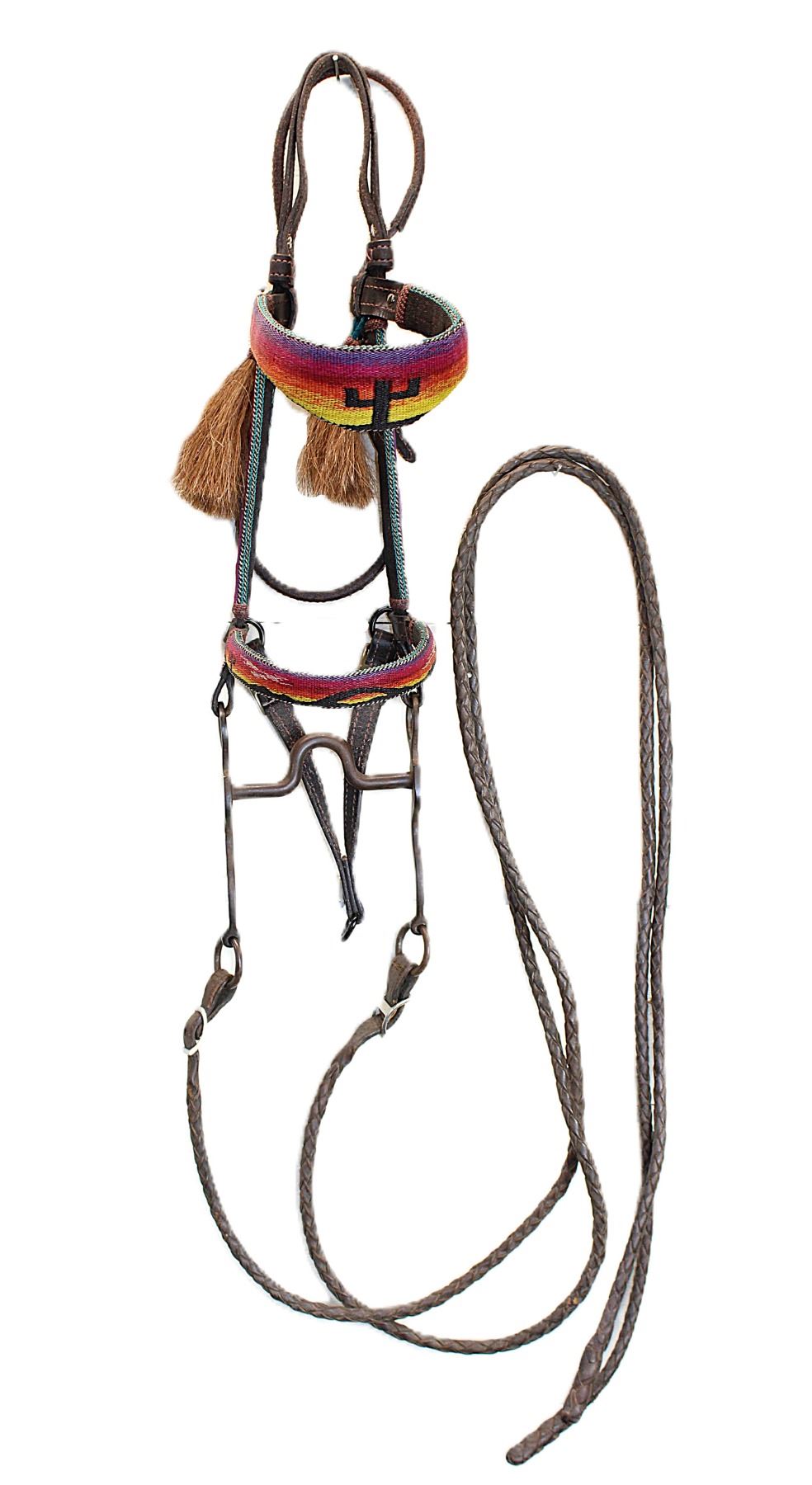 Rawlings Prison Hitched Horsehair And Leather Headstall- 5 Color ...