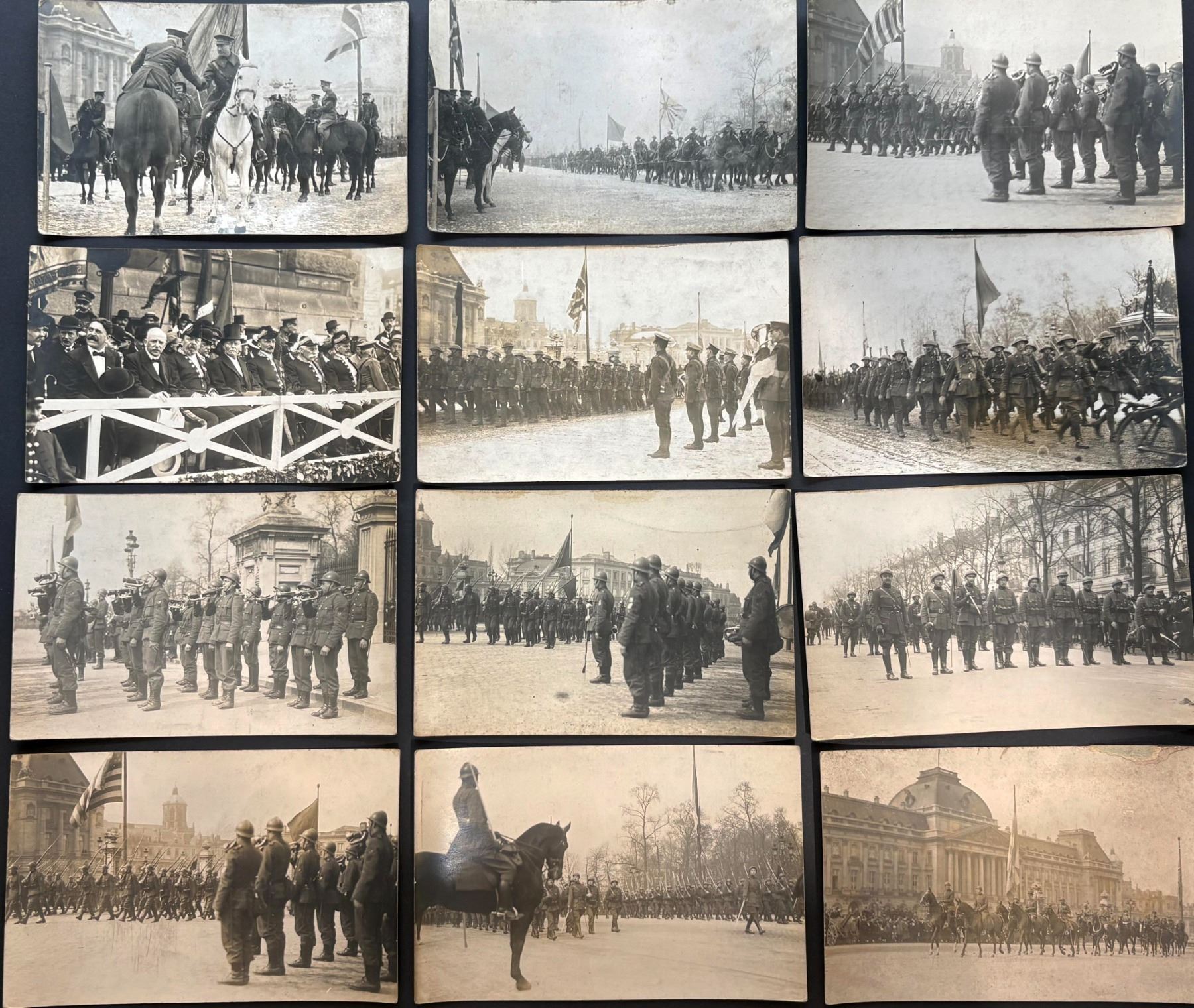 Vintage Postcards; Lot 65 various WW1 Postcards displaying real ...