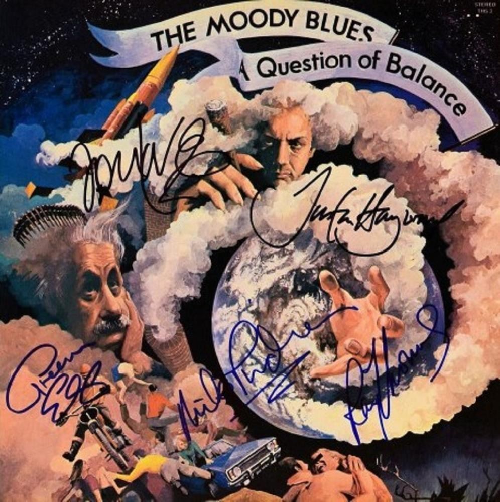 The Moody Blues signed A Question Of Balance album